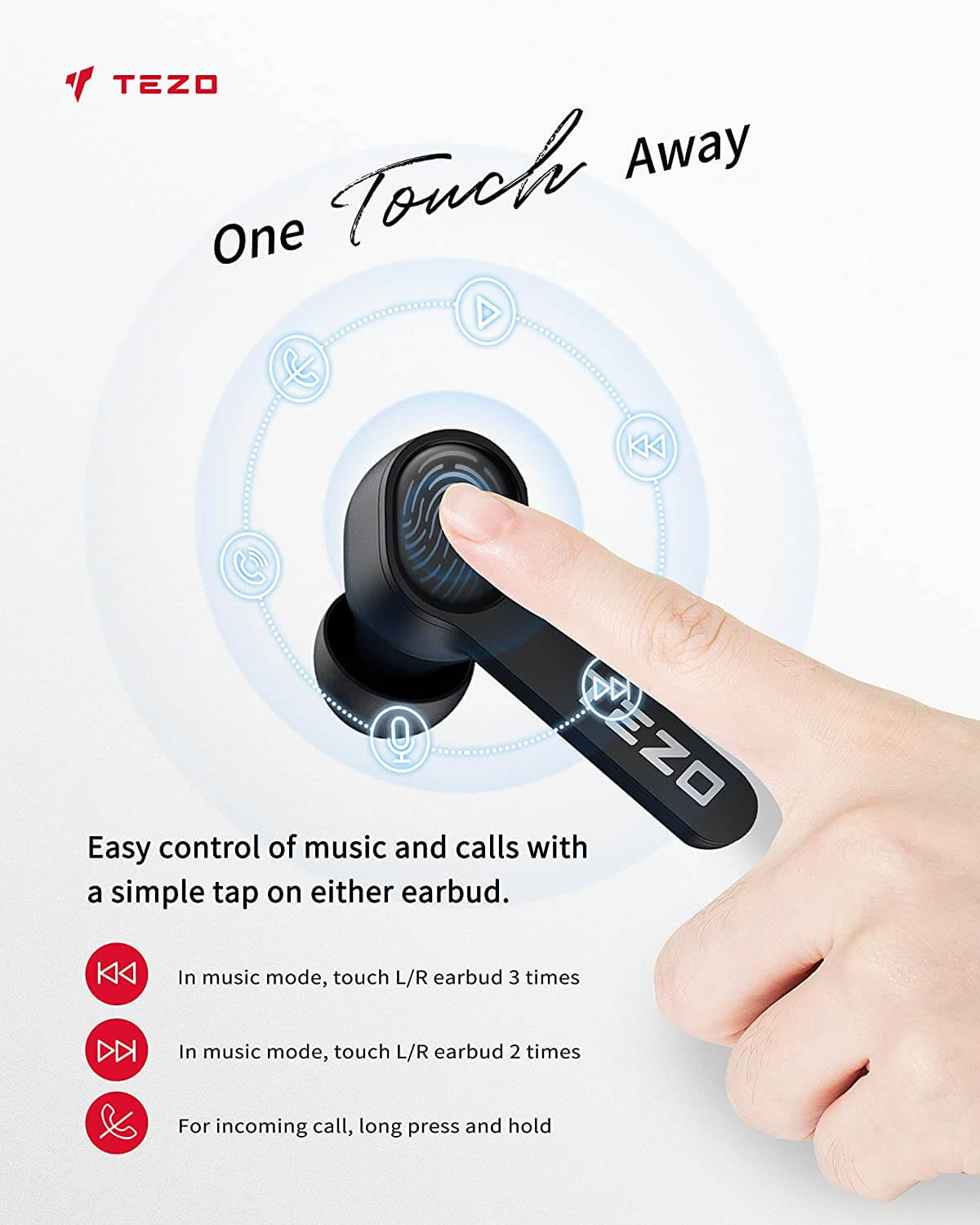 Tezo Moment Wireless Earbuds - Unique Accessories