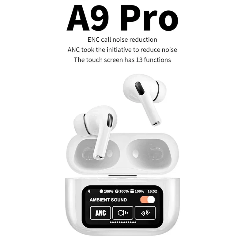 A9 Airpods Pro 2 with Touch Screen - Unique Accessories